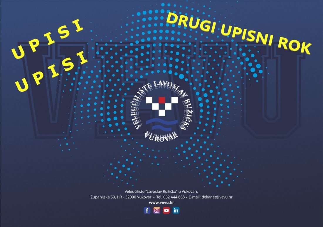 UPISI – Drugi upisni rok - VEVU